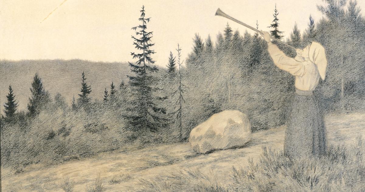 Th.Kittelsen - fra skisser til ferdige tegninger - Visit Norefjell